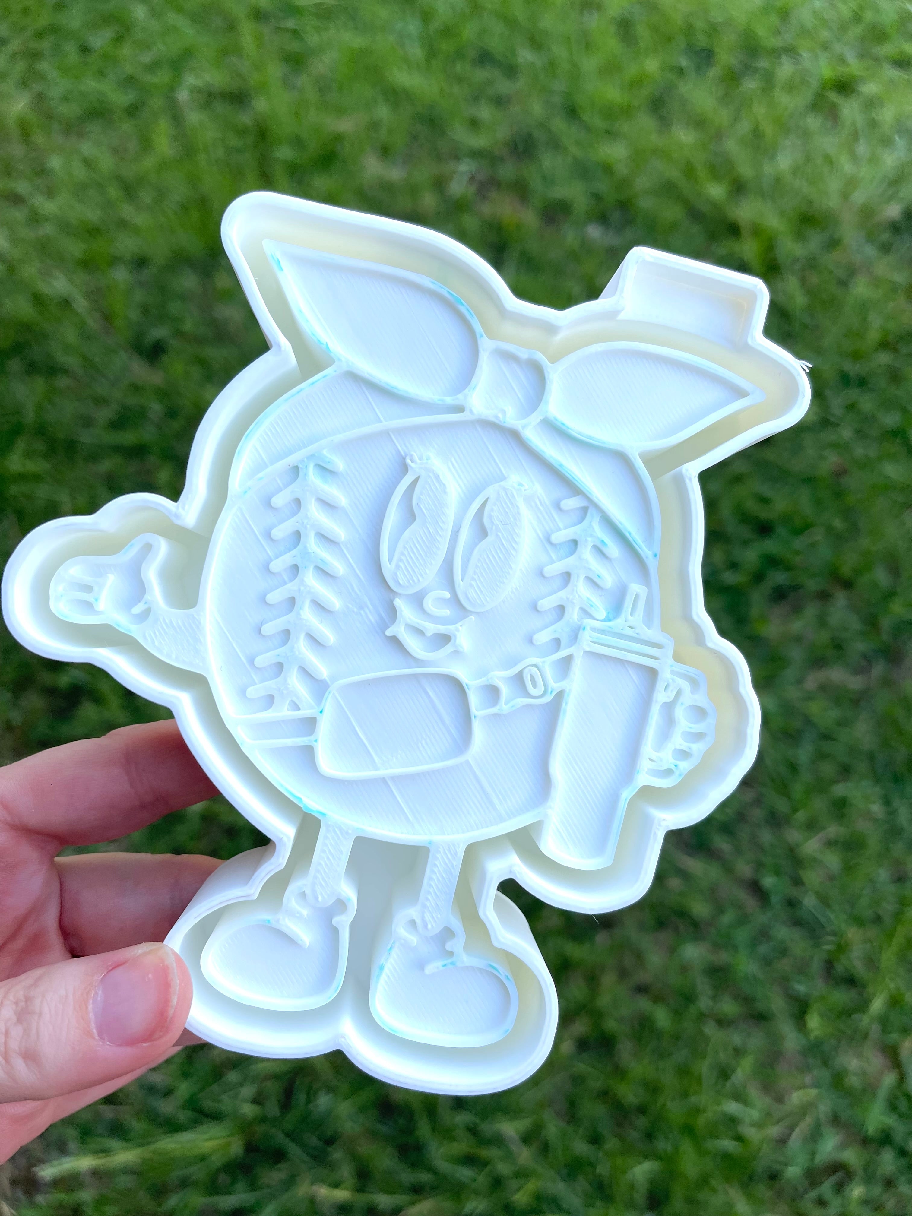 Boujee Baseball | silicone freshie mold – Made by Maelu